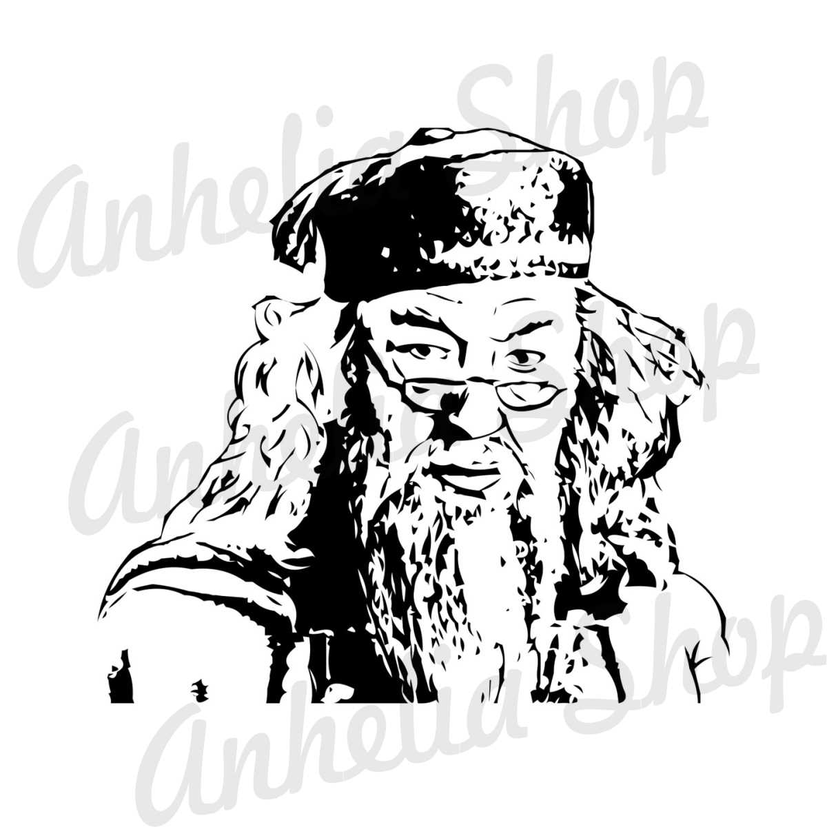 Hogwart Professor Albus Dumbledore Harry Potter Movie SVG Si - Inspire Uplift