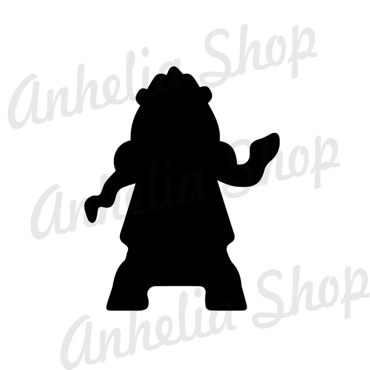 Disney Enchanted Pendulum Clock Cogsworth Silhouette SVG | Inspire Uplift