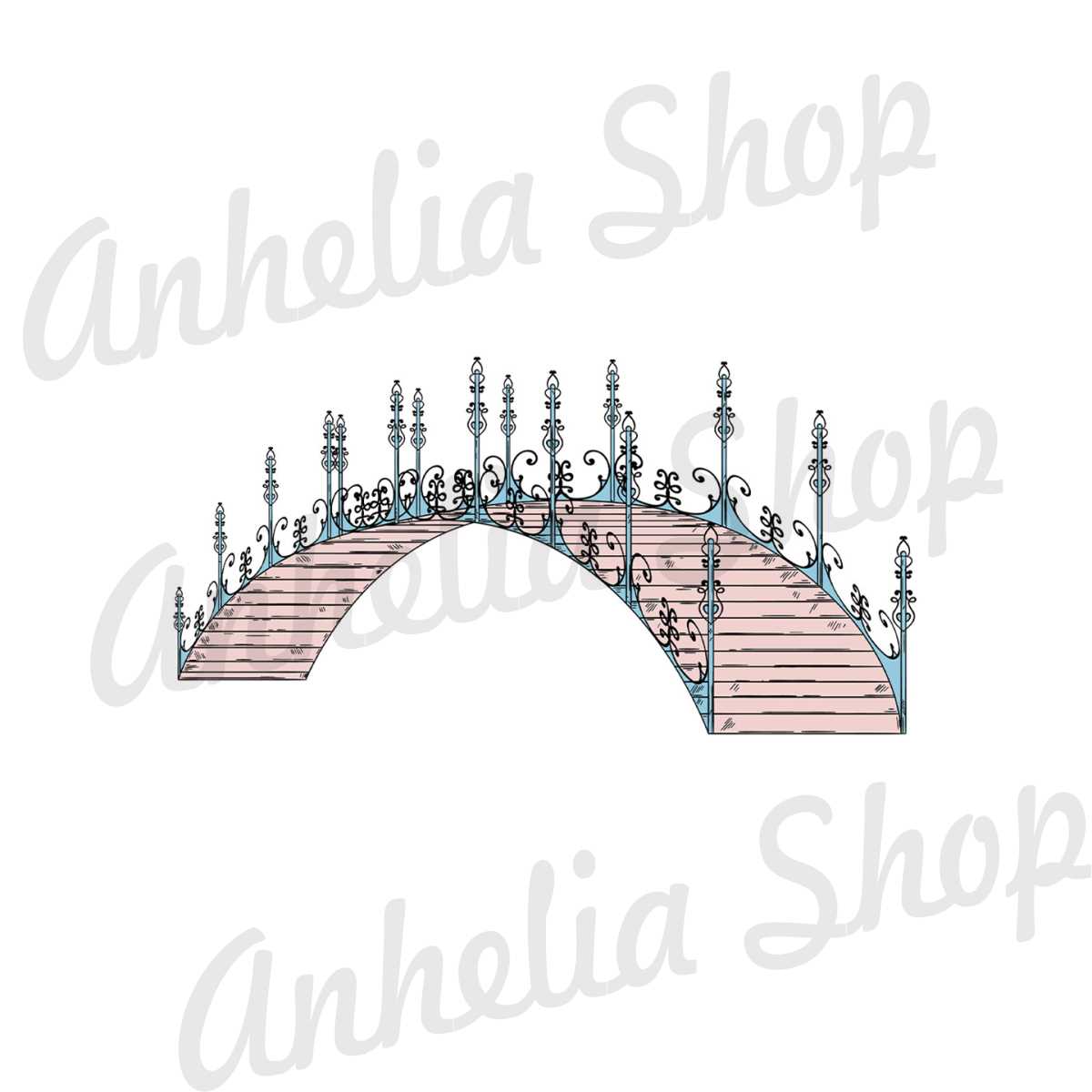 Disney Vintage Fantasy Bridge Cinderella Vector SVG - Inspire Uplift