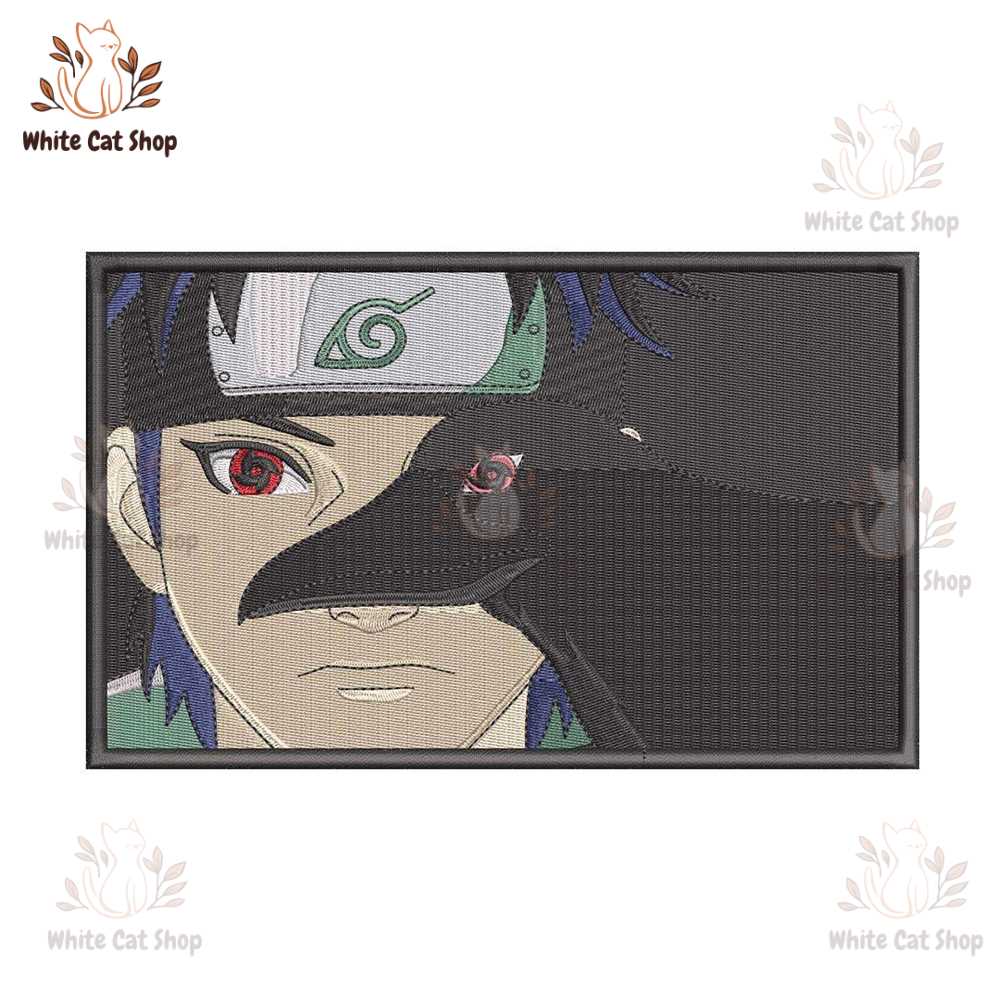 Shisui Uchiha and Crow Anime Embroidery Design png - Inspire Uplift