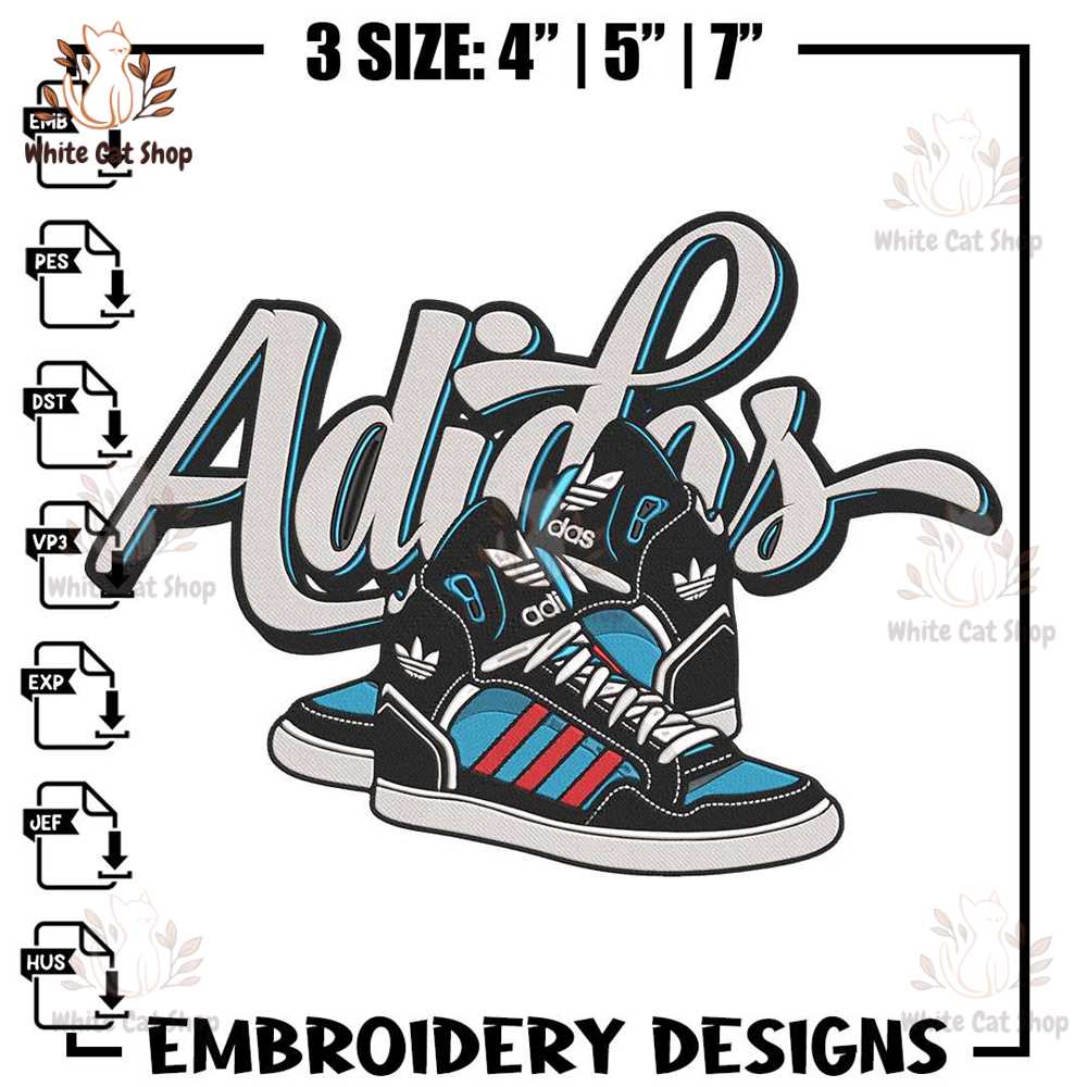 Adidas logo Embroidery Design, Rugrats Embroidery, Embroider | Inspire ...