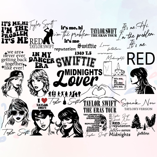 Taylor Swift Svg Bundle, swiftie svg, eras tour svg, swift a - Inspire ...