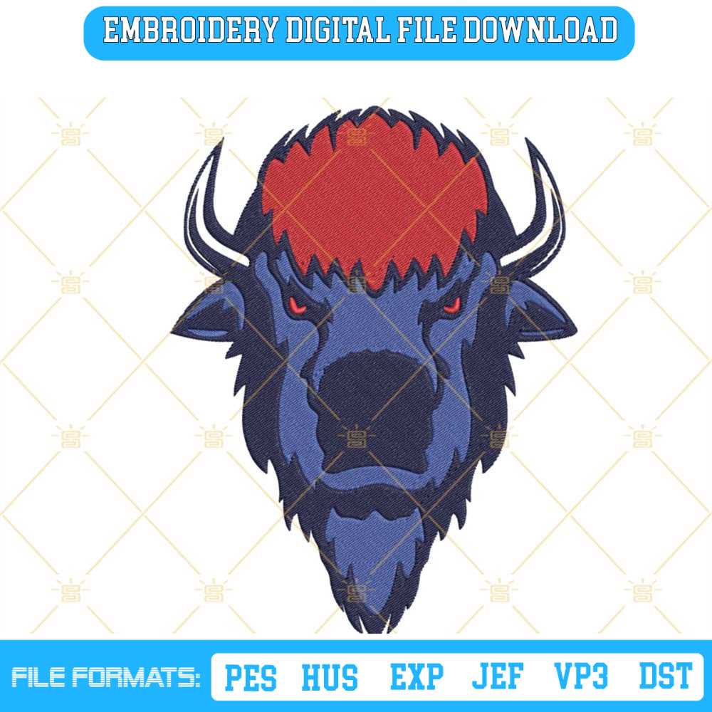 Buffalo Machine Embroidery Design Files Digital Download - Inspire Uplift