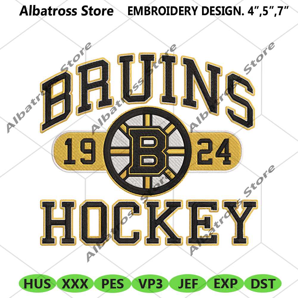 Boston Bruins Hockey Logo Embroidery Design, Boston Bruins H - Inspire ...