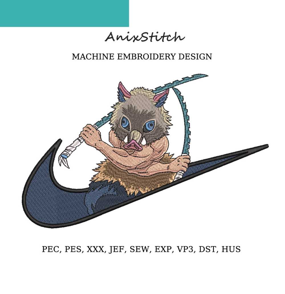 Anime Inosuke Nike Logo Embroidery Design 20 | Inspire Uplift