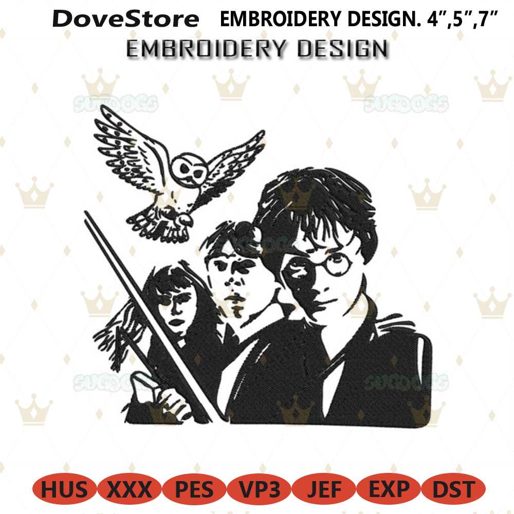 Harry Potter Family Witch Embroidery Design File, Harry Pott | Inspire ...