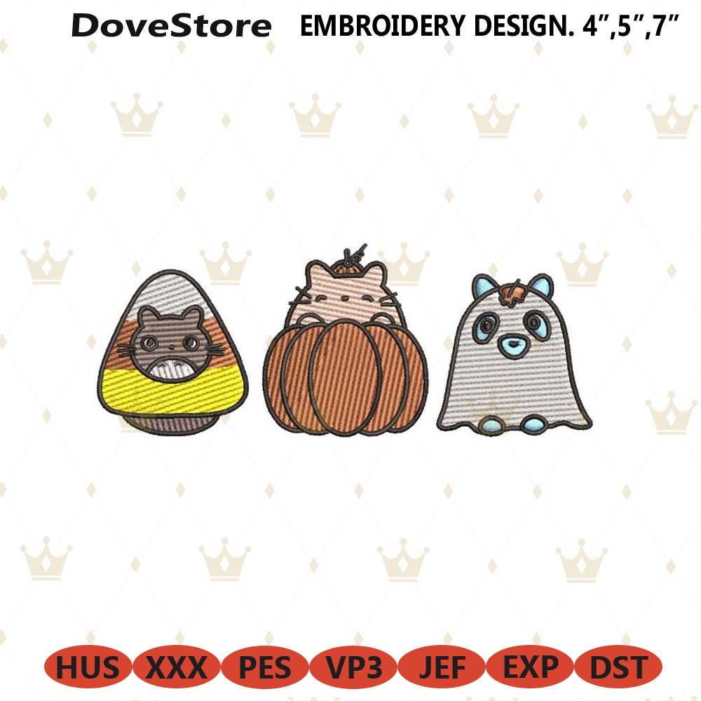 Totoro Halloween Embroidery PES File | Inspire Uplift