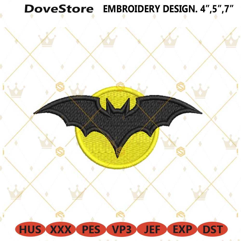 Batman Logo Symbol Embroidery Designs, Batman Embroidery Des | Inspire ...