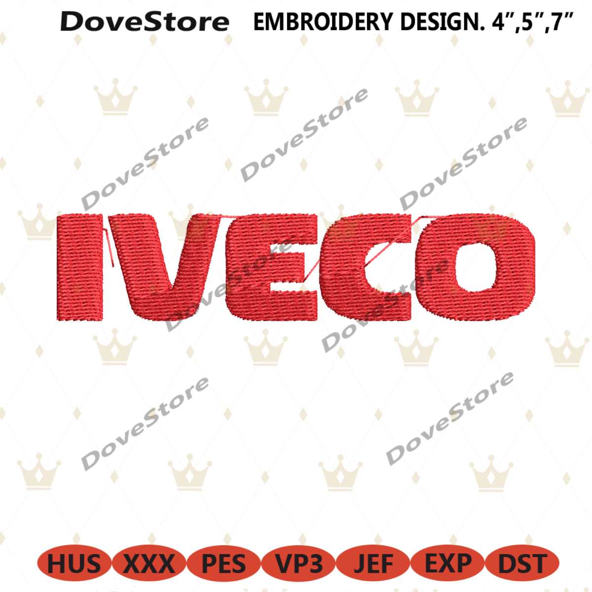 Iveco Embroidery Design Logo Embroidery Logo Car Instant Dow - Inspire ...