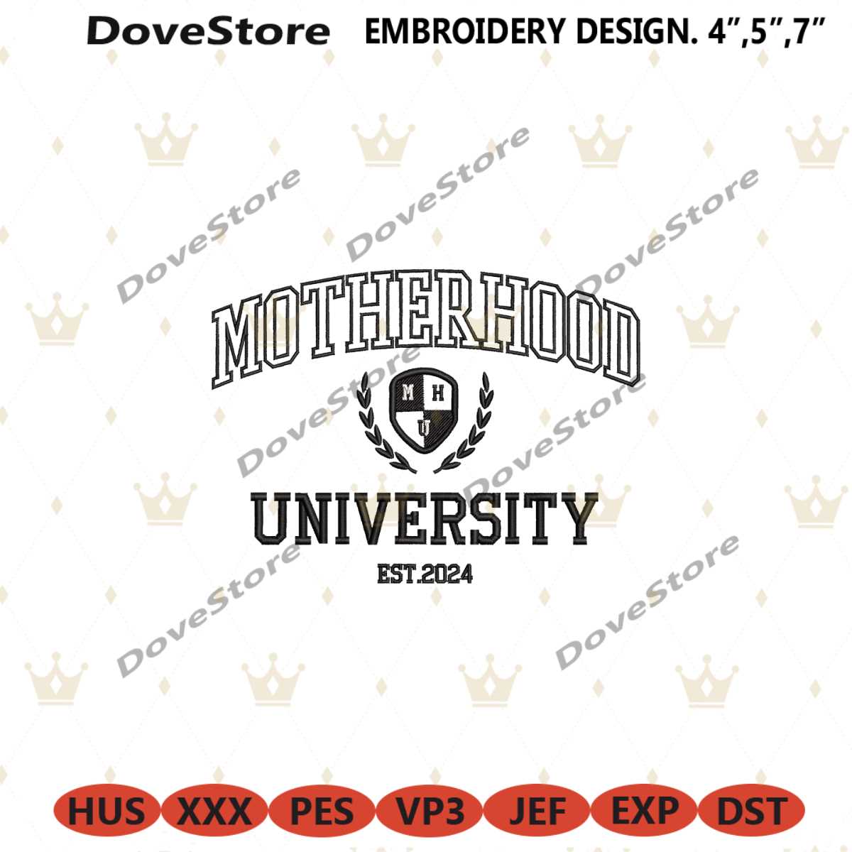 Motherhood University Embroidery Digital Files, 2024 Motherh | Inspire ...