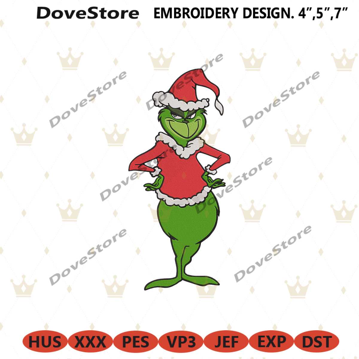 The Grinch Machine Embroidery Design, The Grinch Christmas M | Inspire ...