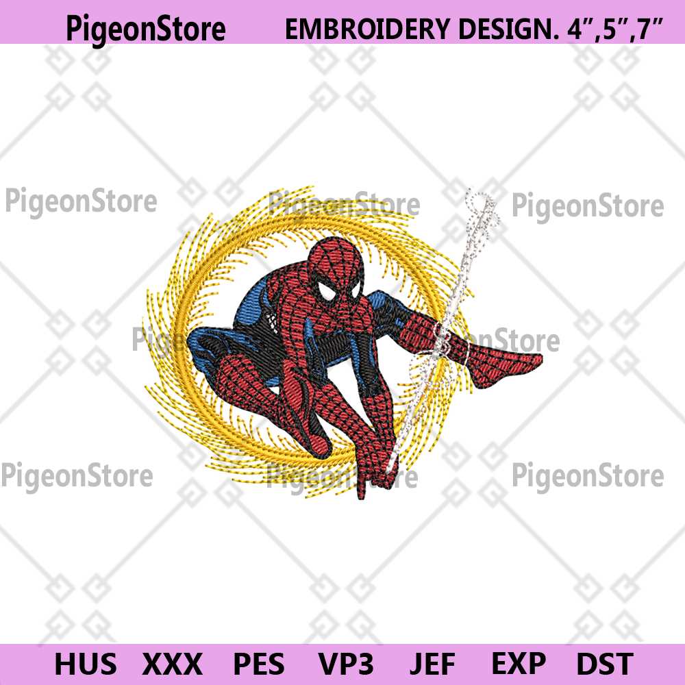 Spider Man Marvel Comics Embroidery Design Download | Inspire Uplift