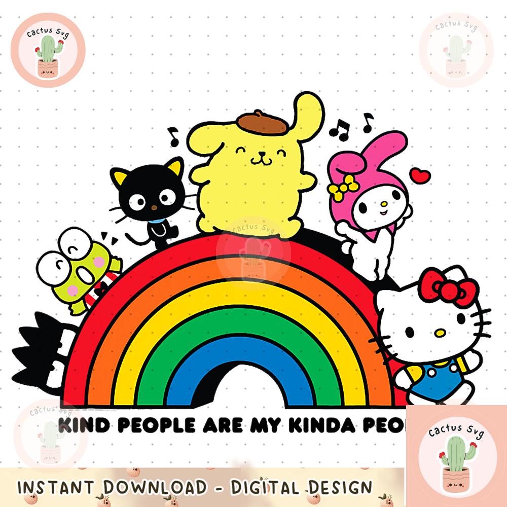 Hello Kitty and Friends Kind People PNG Download File | Inspire Uplift