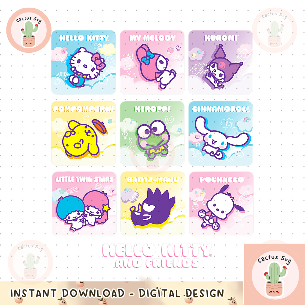 Hello Kitty and Friends Square Icons PNG DownloadHello Kitty | Inspire ...