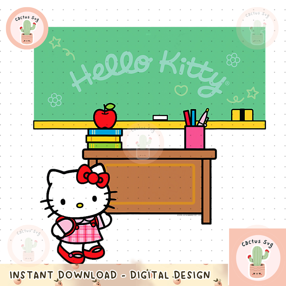Hello Kitty Classroom Teacher School PNG Download File | Inspire Uplift