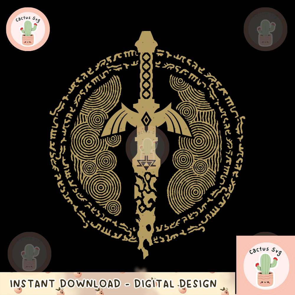 The Legend of Zelda Tears Of The Kingdom Master Sword Logo p | Inspire ...