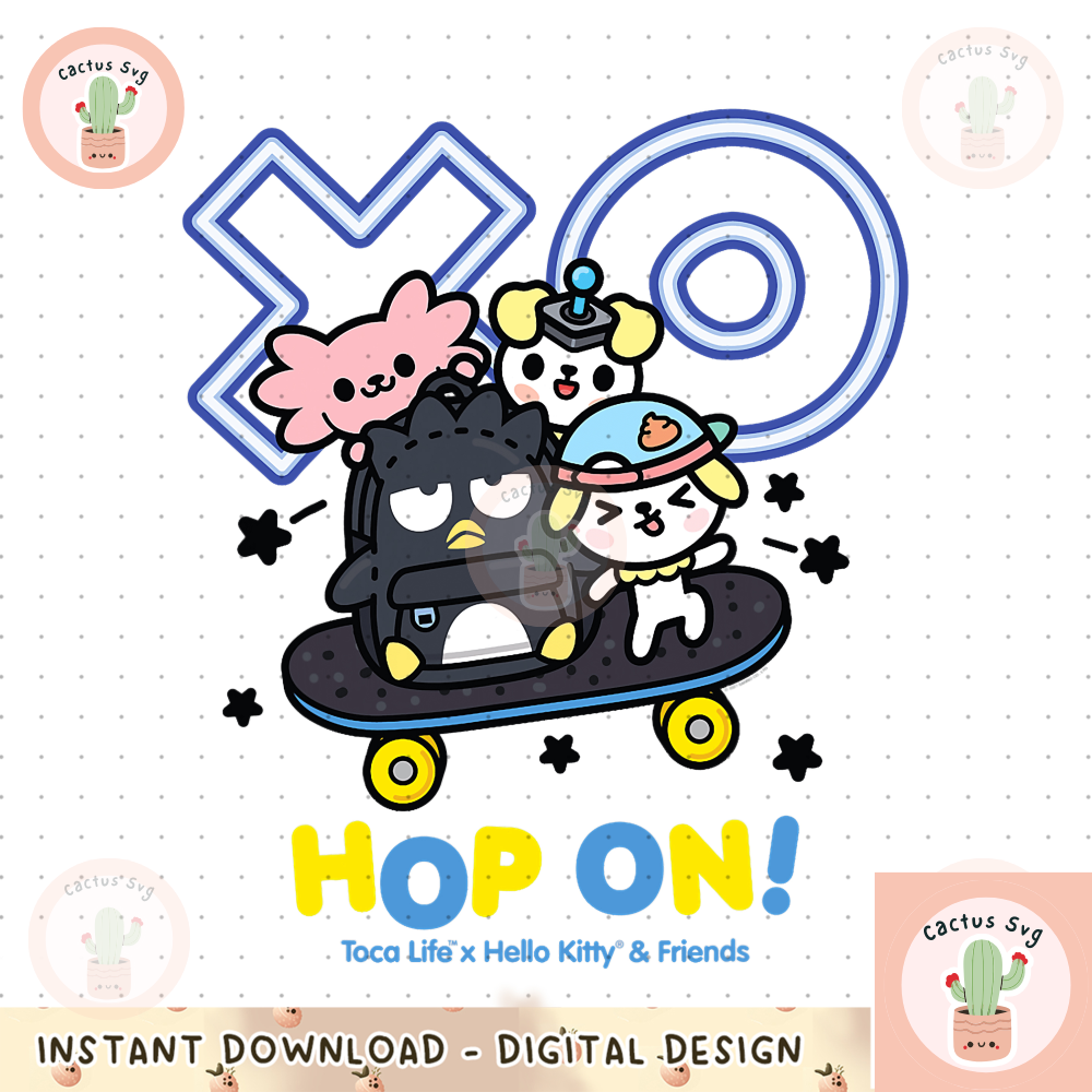 Toca Life x Hello Kitty Friends HOP ON png, digital download - Inspire ...