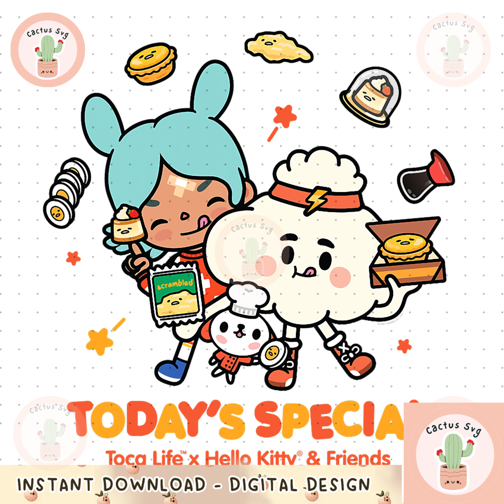 Toca Life x Hello Kitty Friends TODAY S SPECIAL png, digital | Inspire ...
