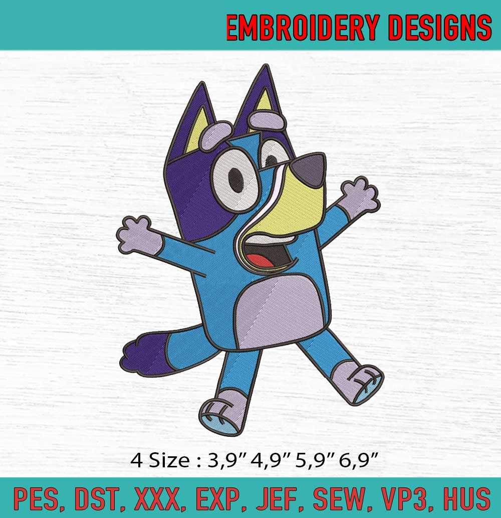 Dad Happy Bandit Heeler Machine Embroidery Digitizing Design - Inspire ...