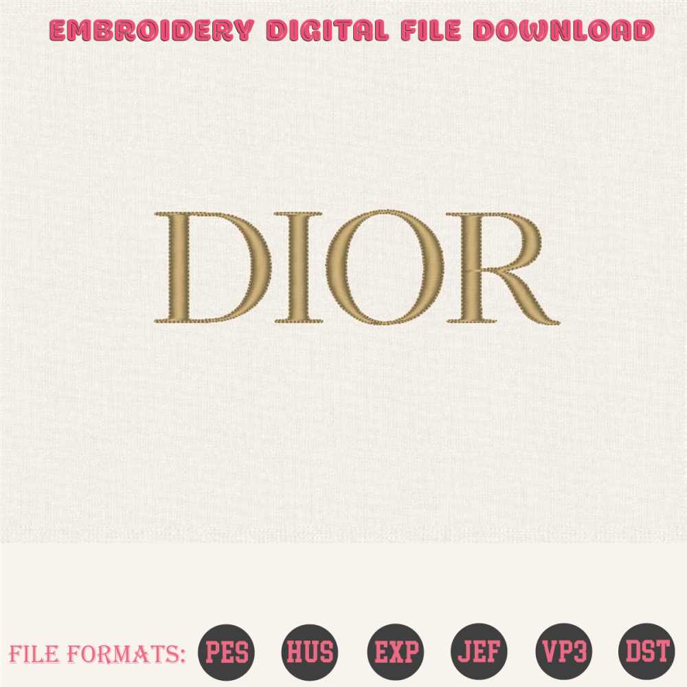 Dior new logo machine embroidery designs instant downloads 1 - Inspire ...