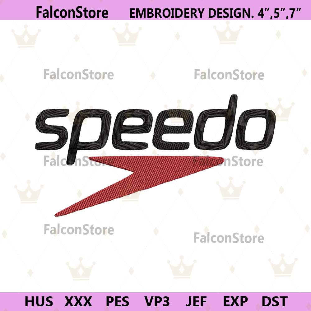 Speedo Swimwear Logo Embroidery Design Download | Inspire Uplift