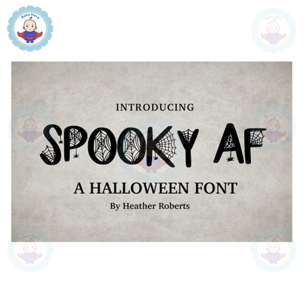 SPOOKY AF Font, Halloween font, Scary font, Cricut font, Ins | Inspire ...