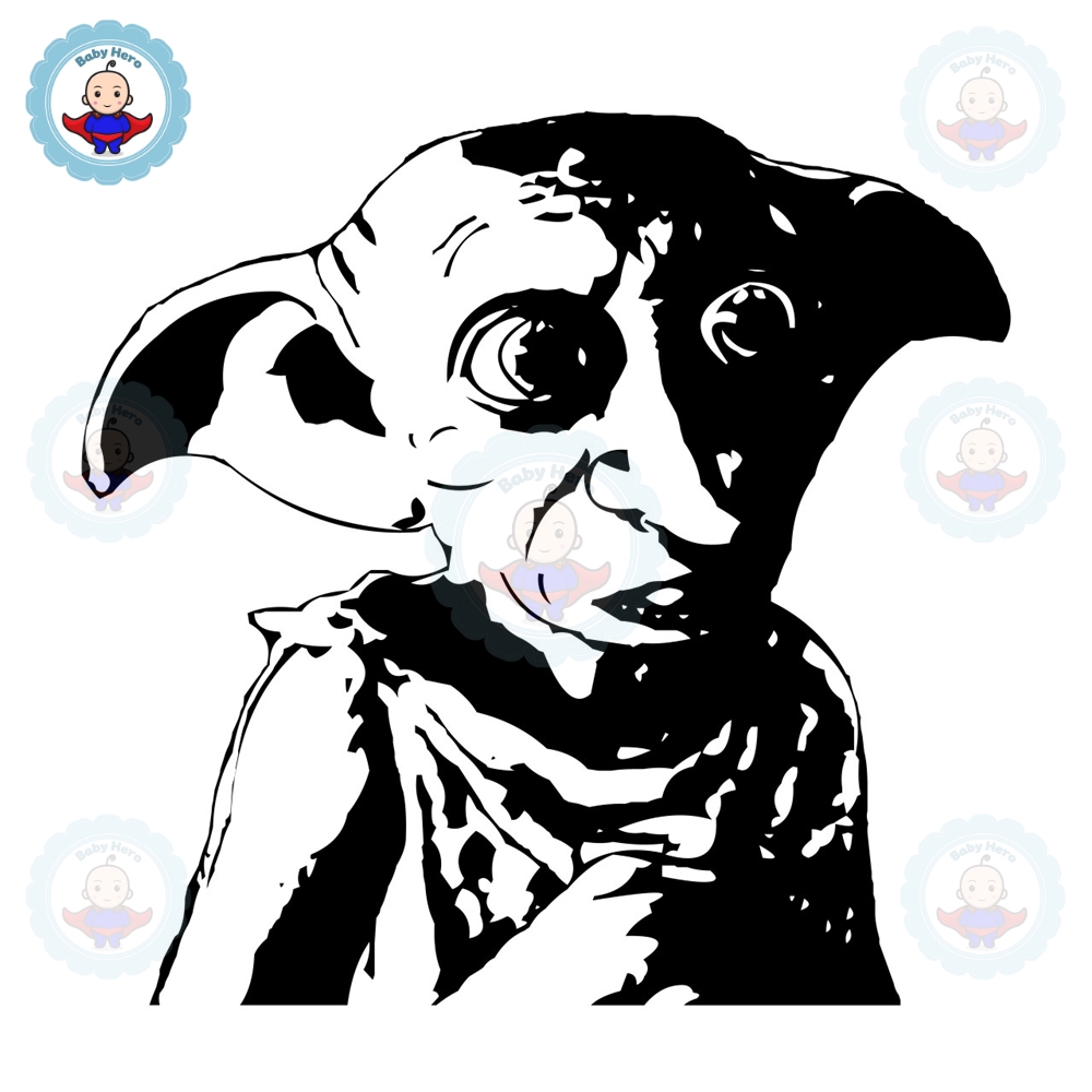 Dobby The House Elf Harry Potter Movie SVG Silhouette Vector | Inspire ...