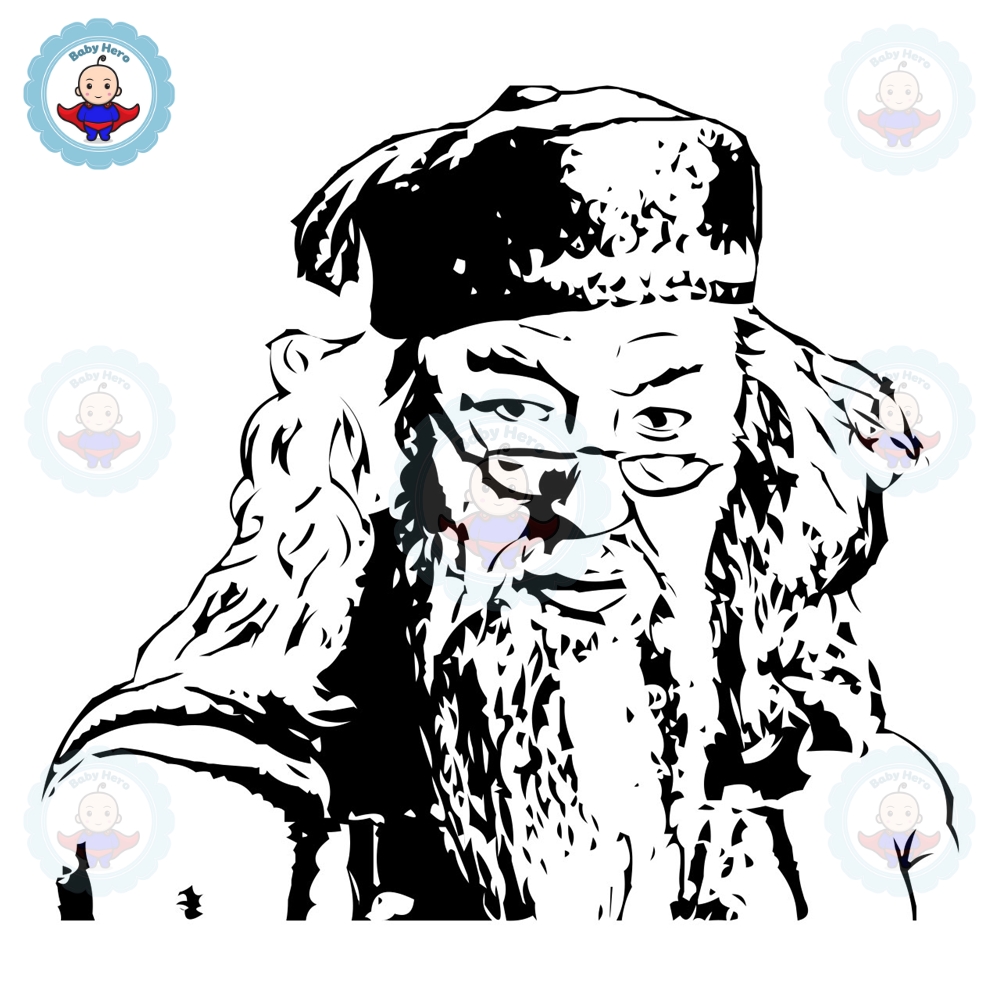 Hogwart Professor Albus Dumbledore Harry Potter Movie SVG Si | Inspire ...
