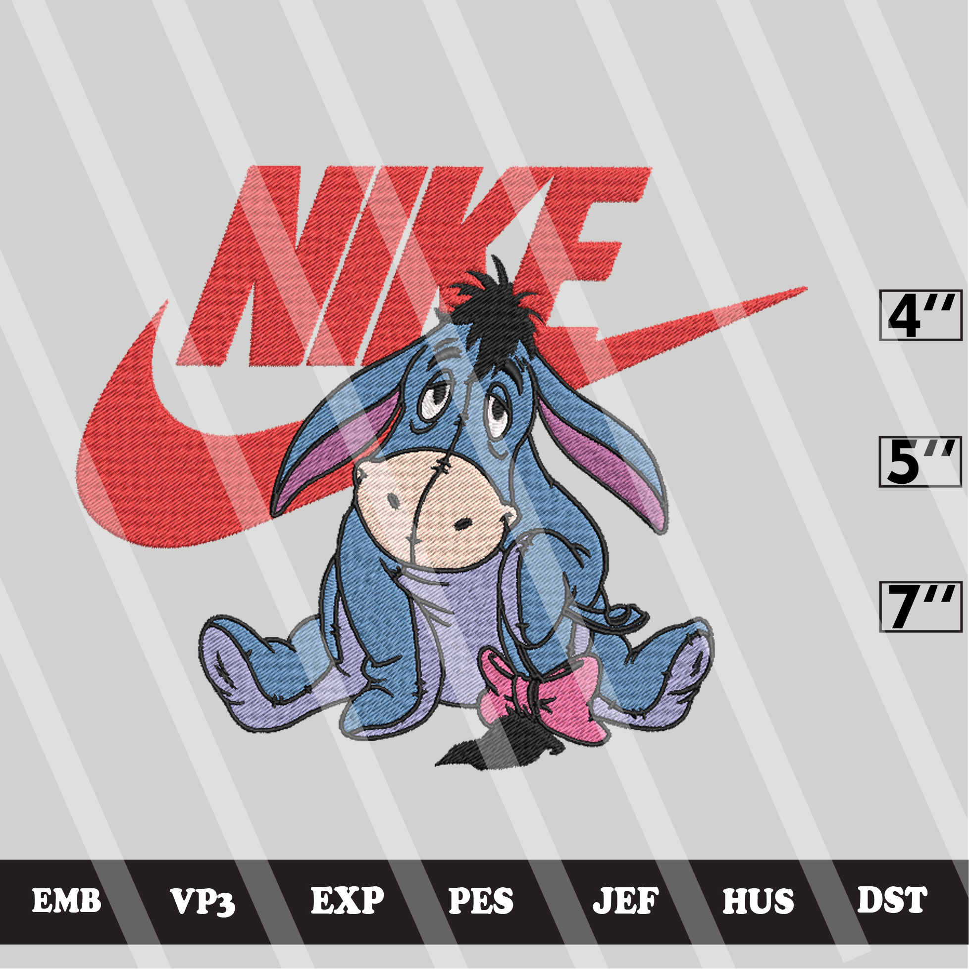 Eeyore Embroidery Designs, Ni.ke Machine Embroidery Patte, E | Inspire ...