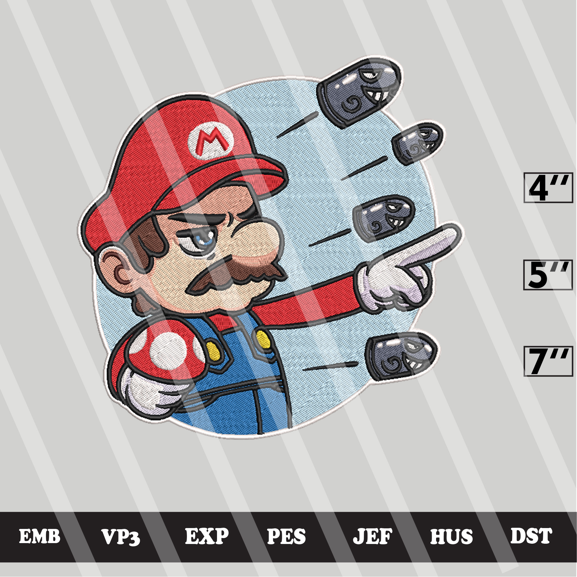 Mario Bros Embroidery Design files, Super Mario Machine Embr | Inspire ...