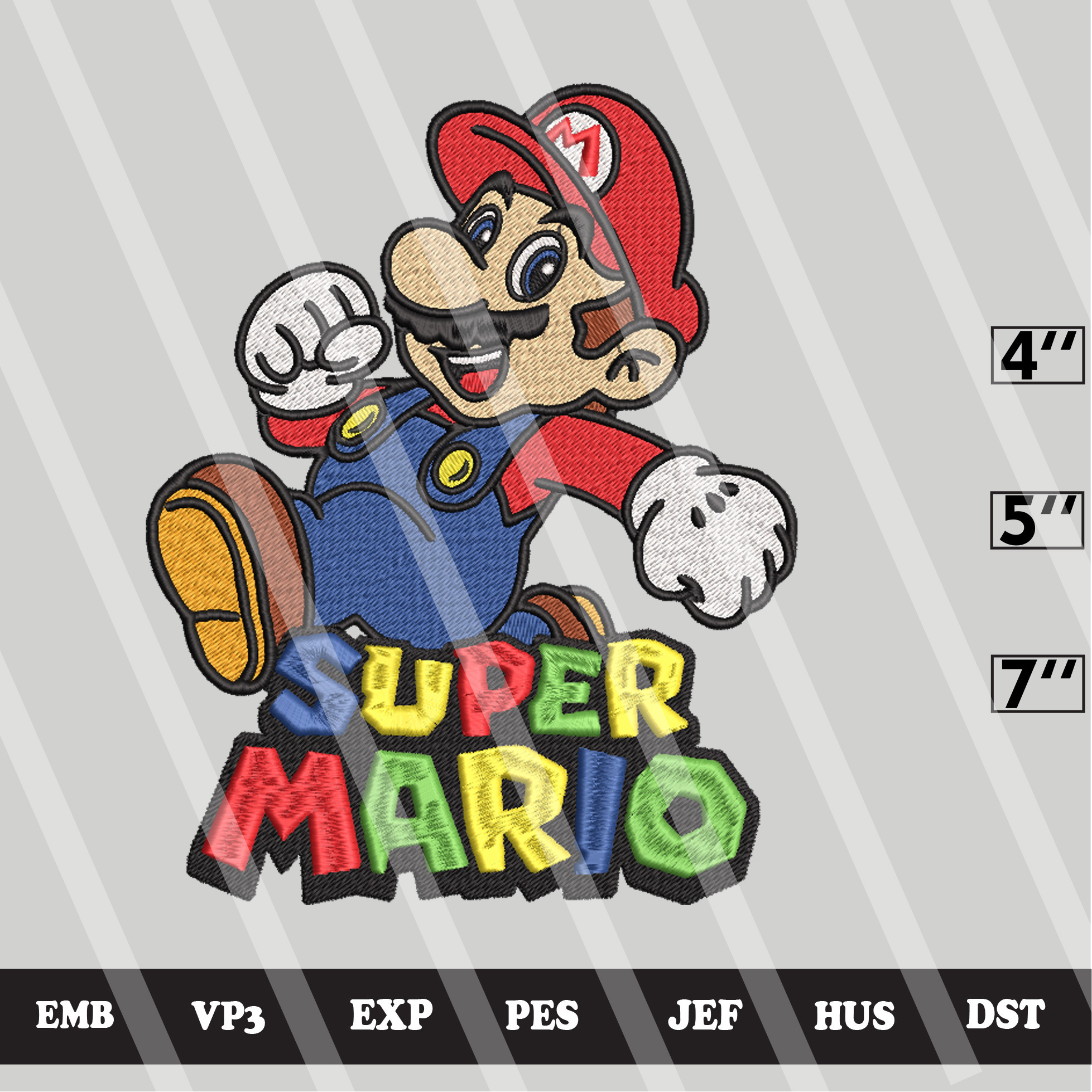 Mario Bros Embroidery Design files, Super Mario Machine Embr | Inspire ...