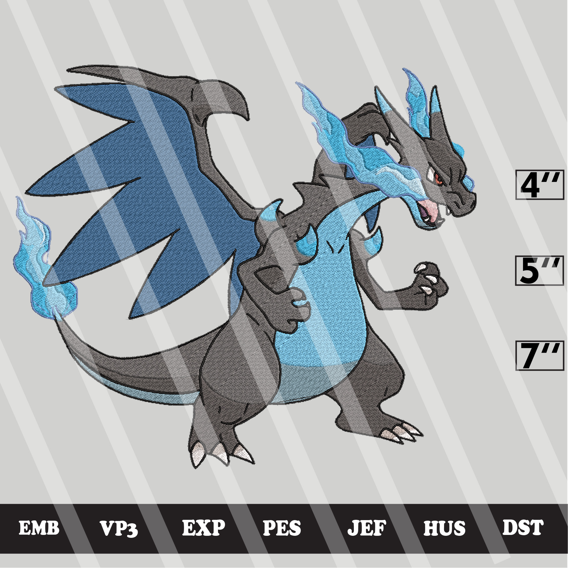 Charizard Embroidery Designs , Pokemon Machine Embroidery De - Inspire ...