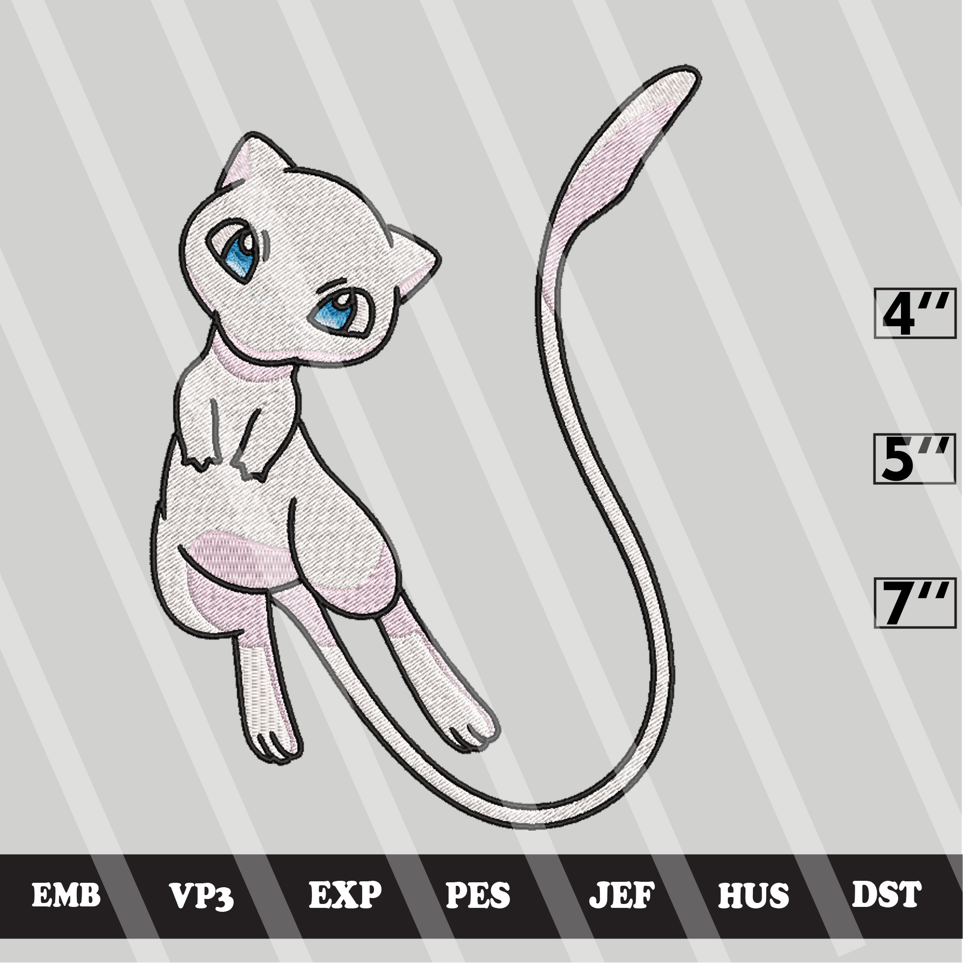 Pokemon Mew Embroidery Designs , Pokemon Machine Embroidery | Inspire ...