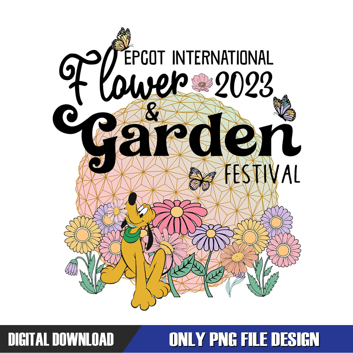 Epcot International Pluto Flower and Garden Festival PNG, Di | Inspire ...