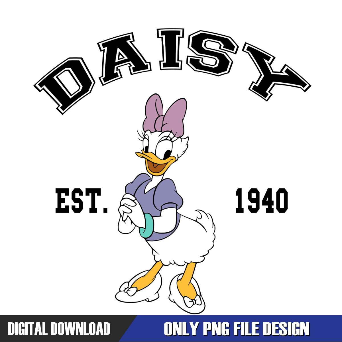 Disney Daisy Duck Est 1940 PNG, Disney PNG ,Disney Mickey PN | Inspire ...