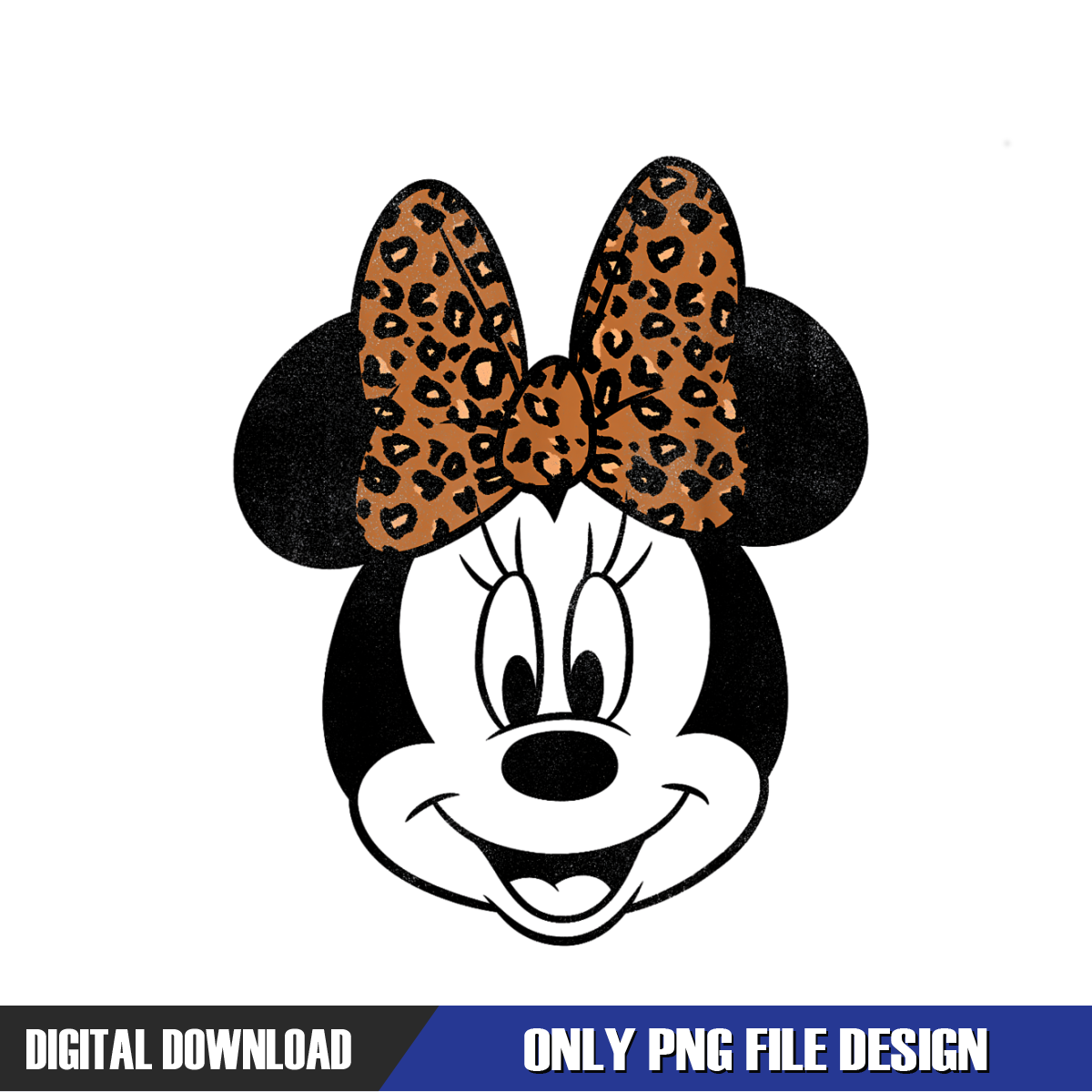 Leopard Bow Girl Minnie Mouse PNG, Disney PNG ,Disney Mickey | Inspire ...