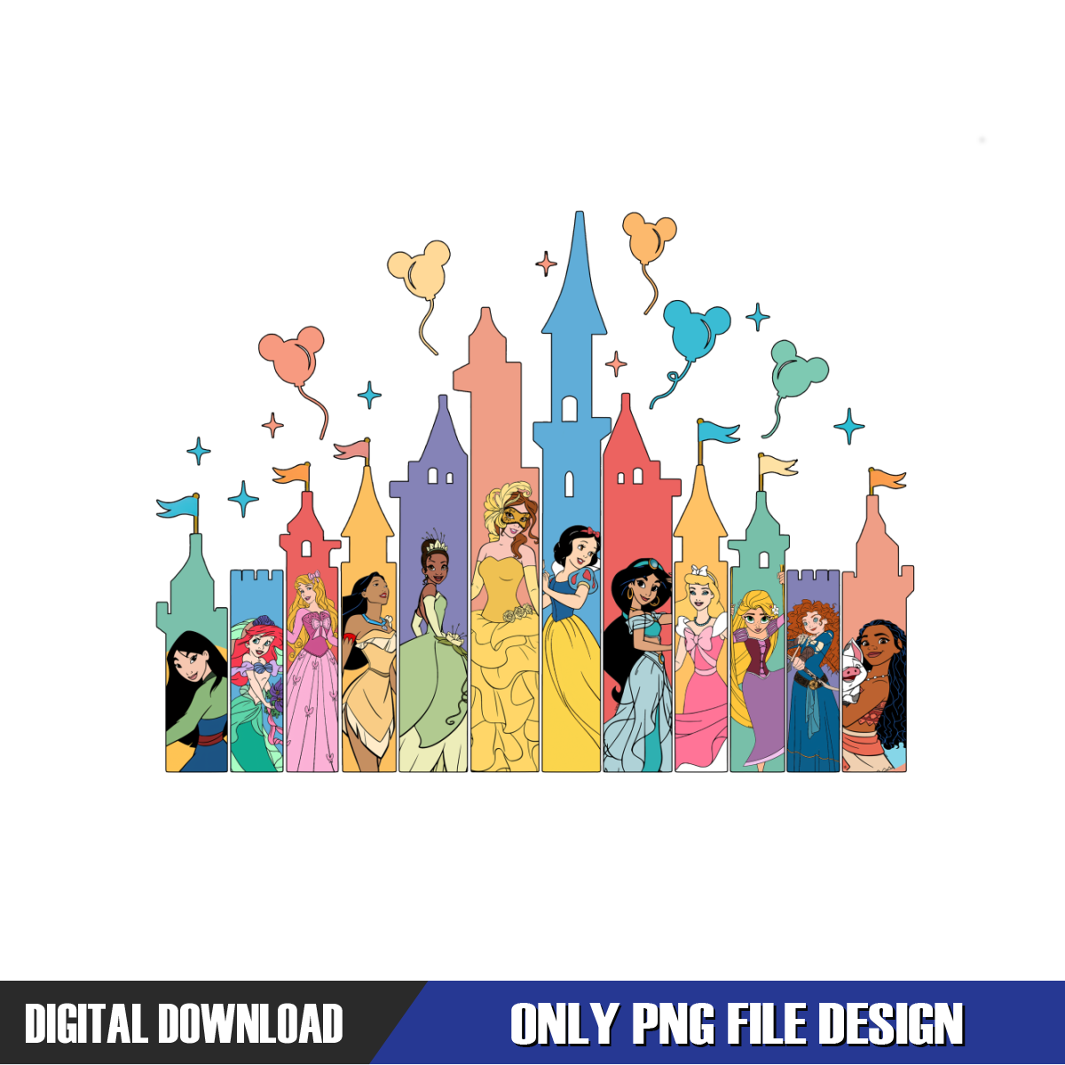 Disney Princesses Magic Castles PNG, Disney PNG ,Disney Mick | Inspire ...