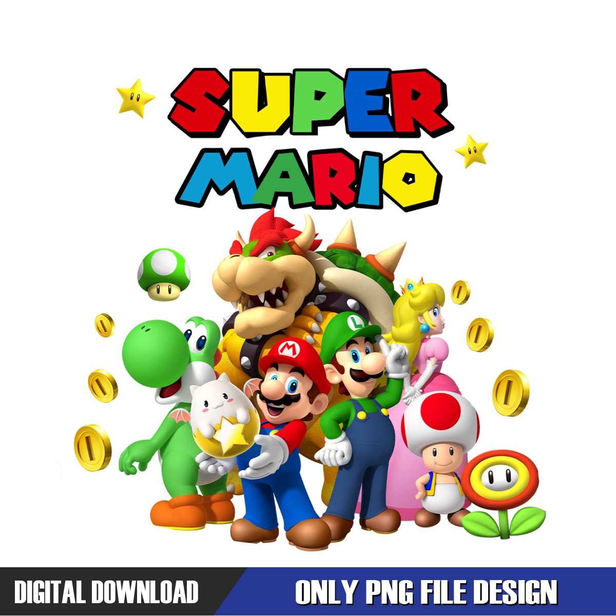 Super Mario Bros Cartoon Characters PNG, Disney PNG ,Disney | Inspire ...