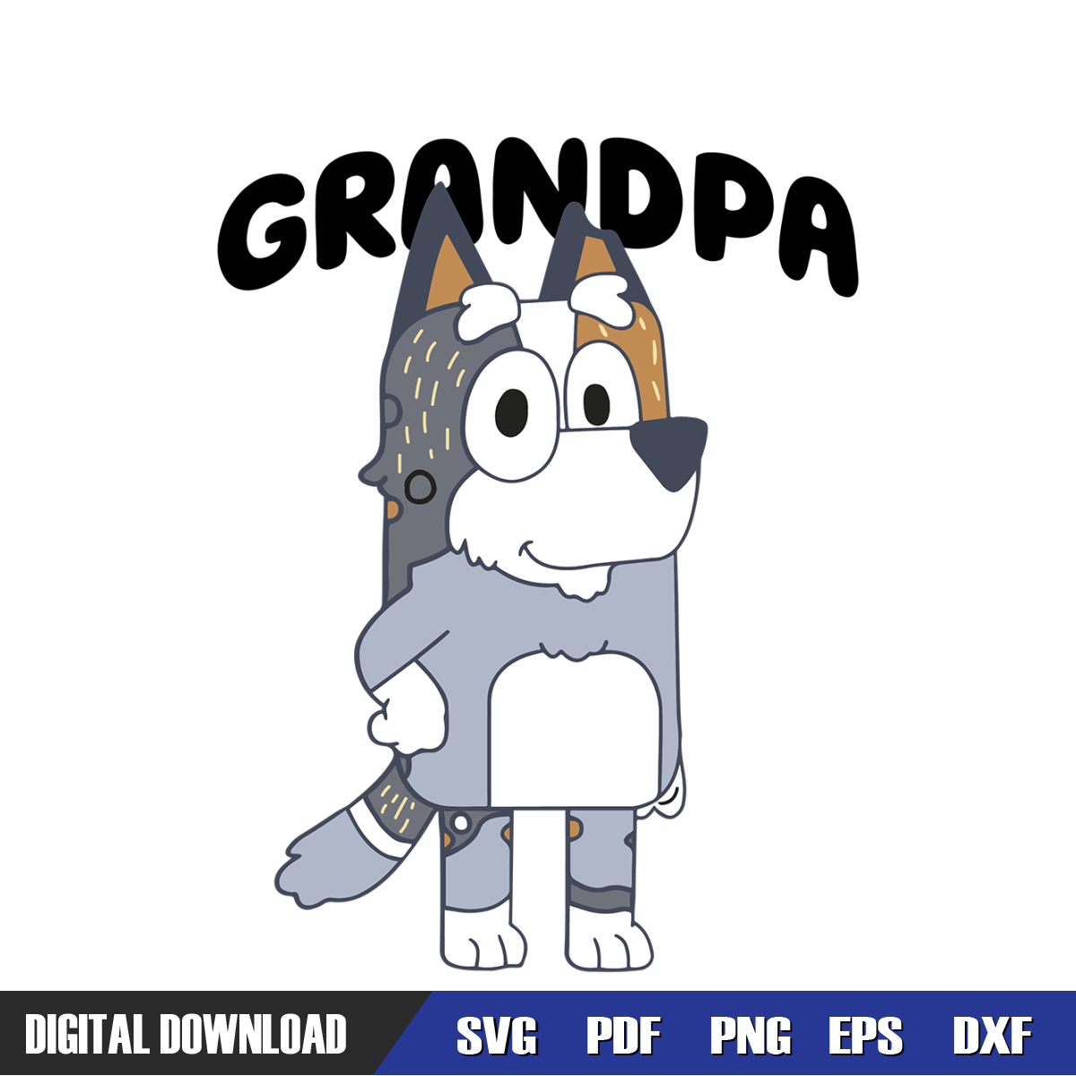 Bob Heeler Bluey Grandpa SVG, Disney SVG ,Disney Mickey SVG | Inspire ...