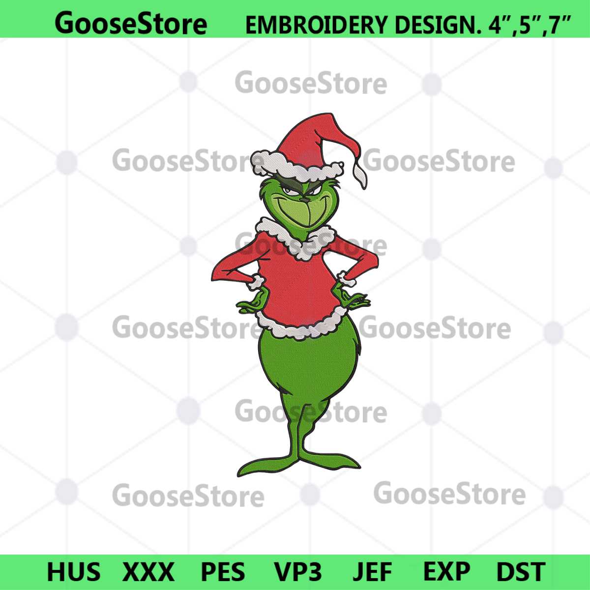 The Grinch Machine Embroidery Design, The Grinch Christmas M | Inspire ...