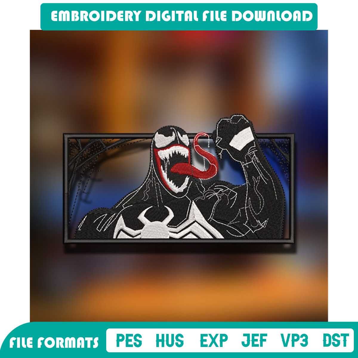 Venom Superhero Embroidery Design Machine Embroidery File In - Inspire ...