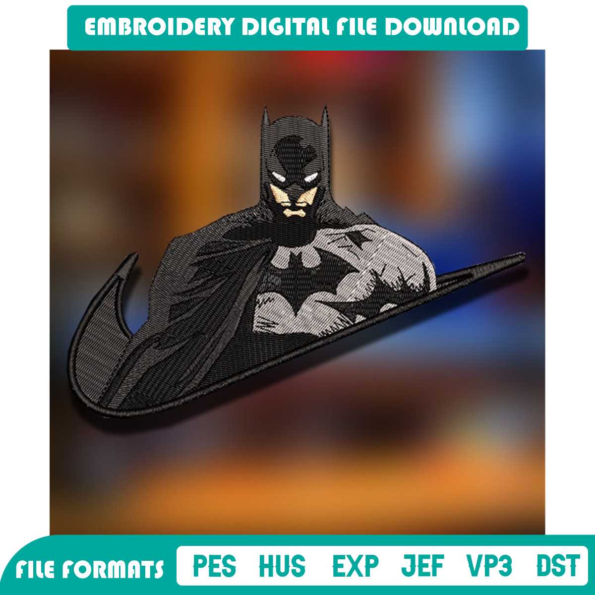 Comic Batman Character Embroidery Design Machine Embroidery - Inspire ...