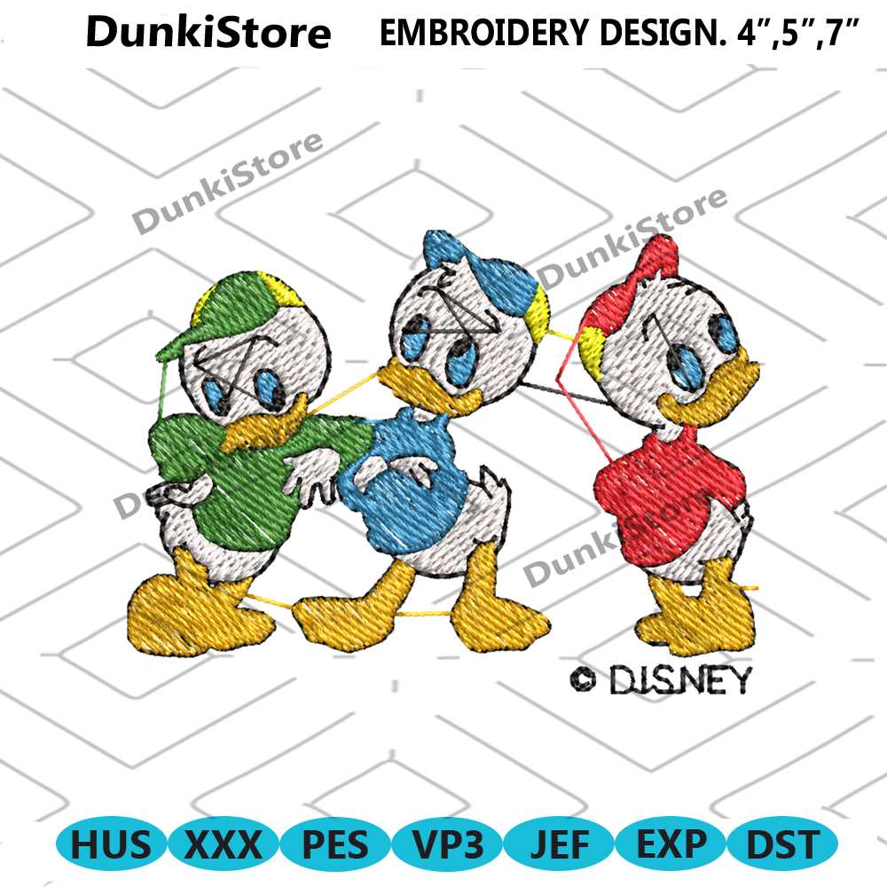 Little Ducks Disney Junior Embroidery Design Download - Inspire Uplift