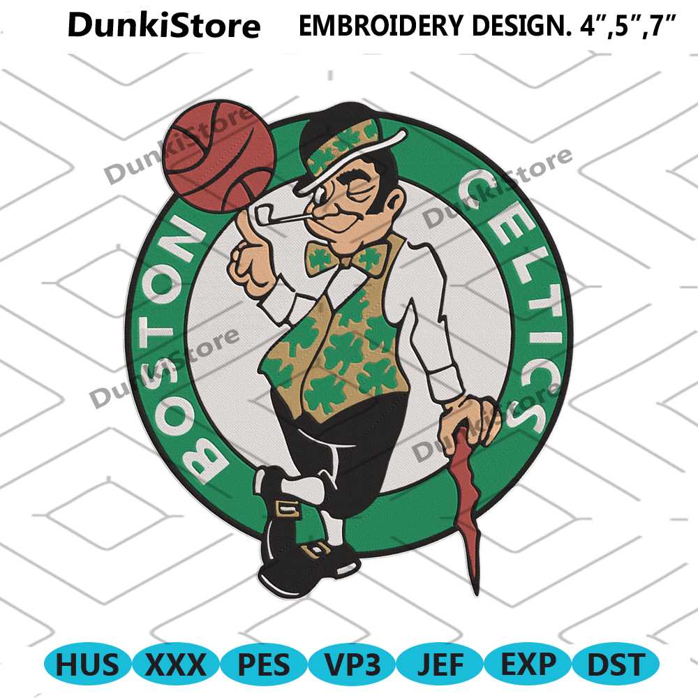 Boston Celtics Logo NBA Team Embroidery Design File - Inspire Uplift