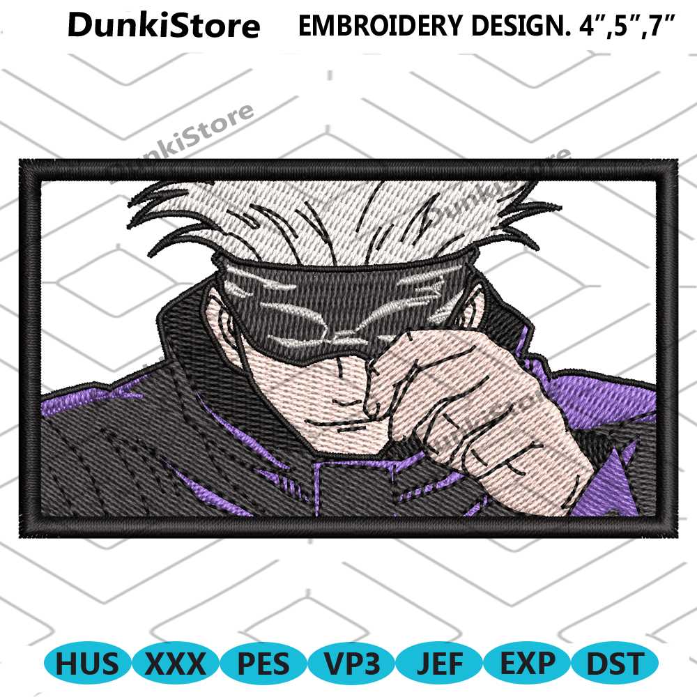 Gojo Satoru Master Embroidery Design Jujutsu Kaisen Anime - Inspire Uplift
