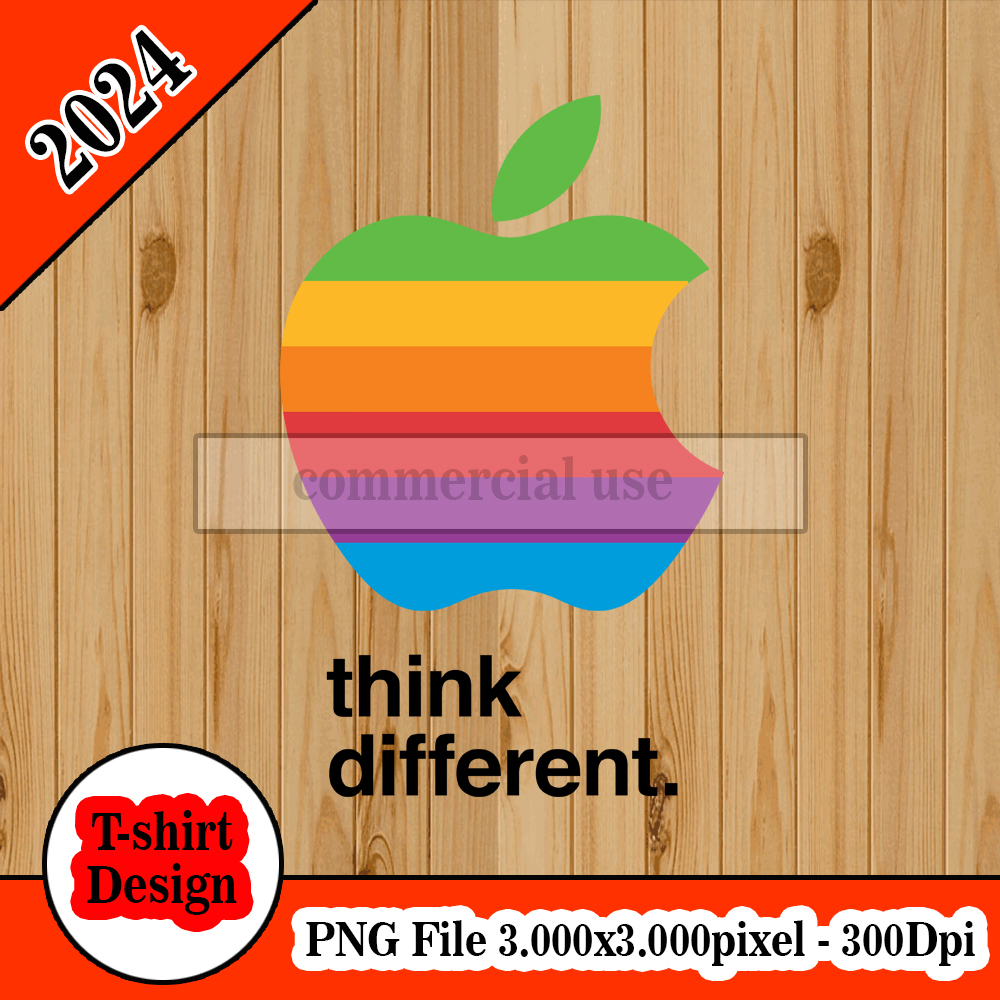 Apple logo think different vintage macintosh tshirt design P | Inspire ...