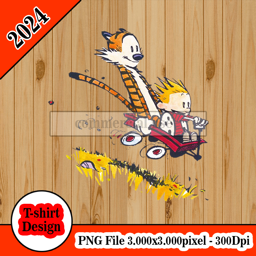 Calvin Hobbes tshirt design PNG higt quality 300dpi digital | Inspire ...