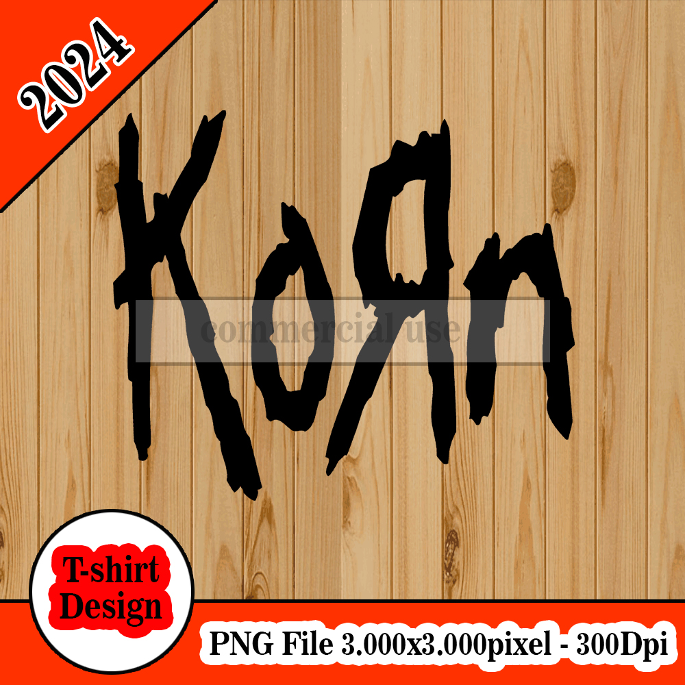 Korn tshirt design PNG higt quality 300dpi digital file inst | Inspire ...