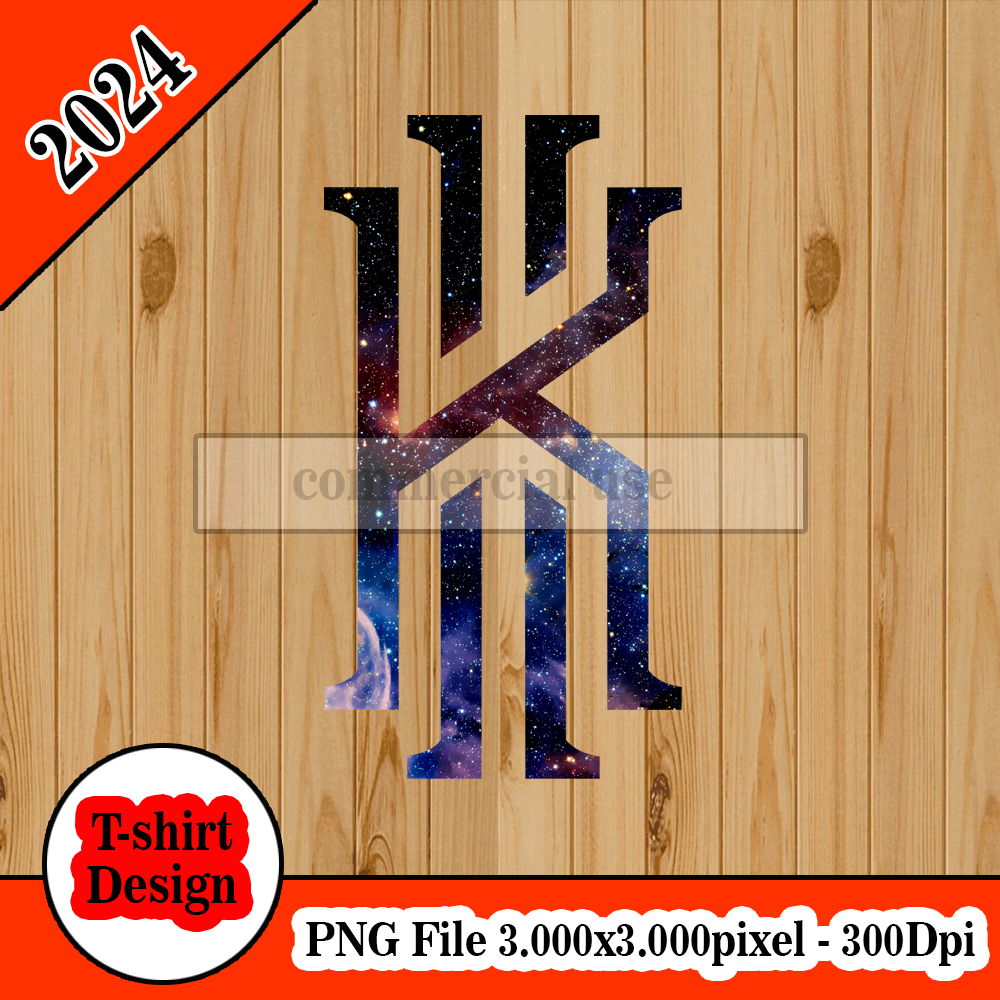 Kyrie Irving Logo galaxy tshirt design PNG higt quality 300d | Inspire ...