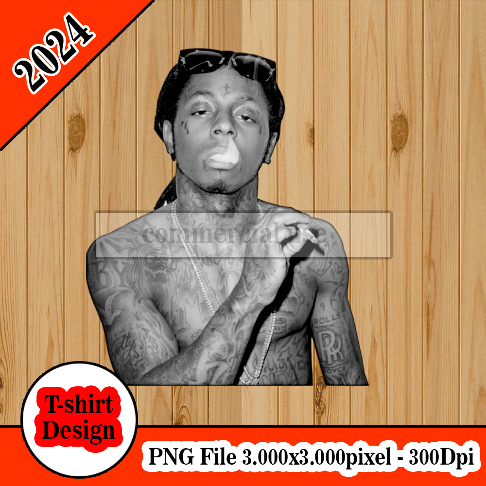 Lil Wayne tshirt design PNG higt quality 300dpi digital file | Inspire ...